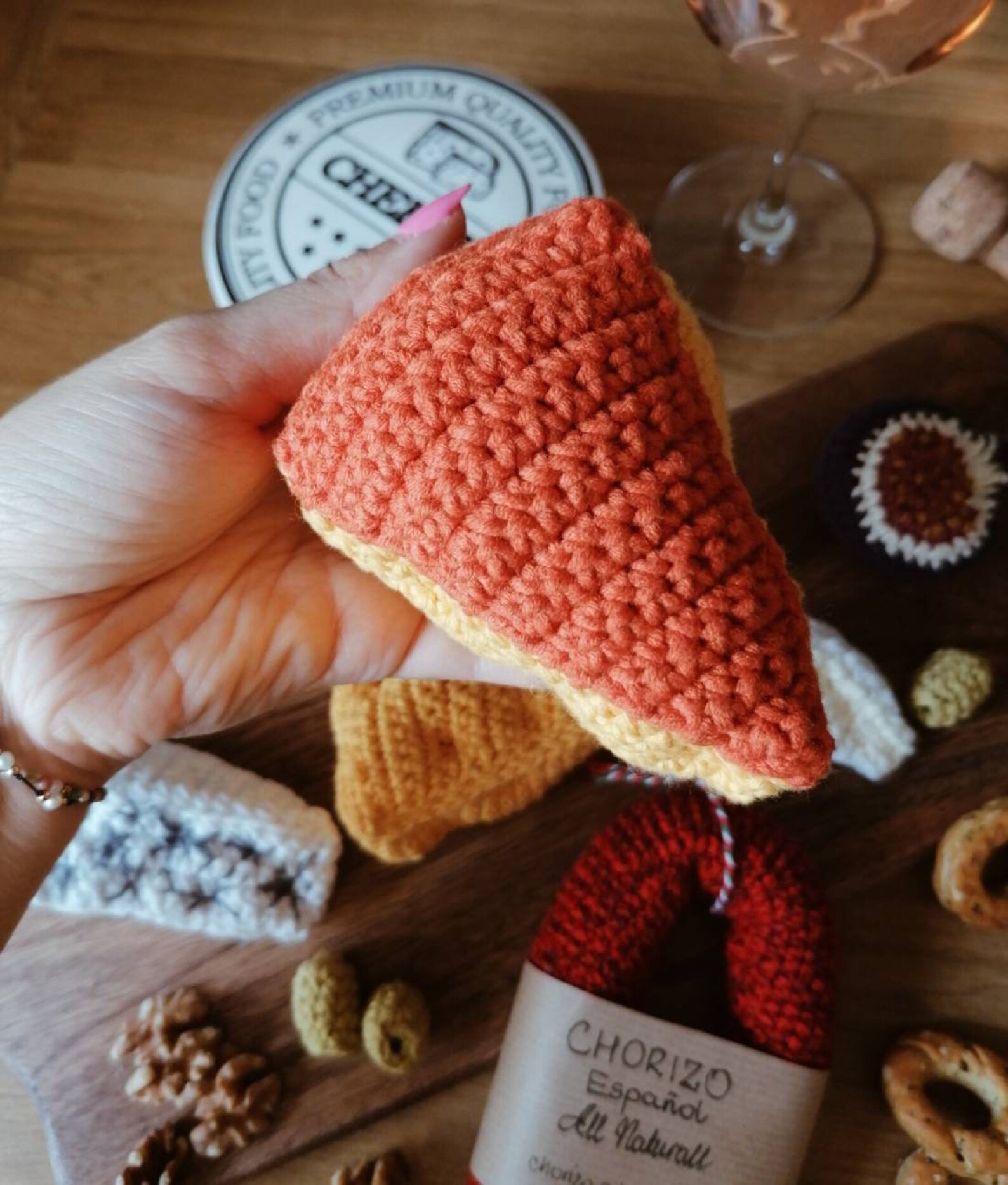 Crochet Cheese for Play Kids Kitchen Pretend Play Food Set - Etsy