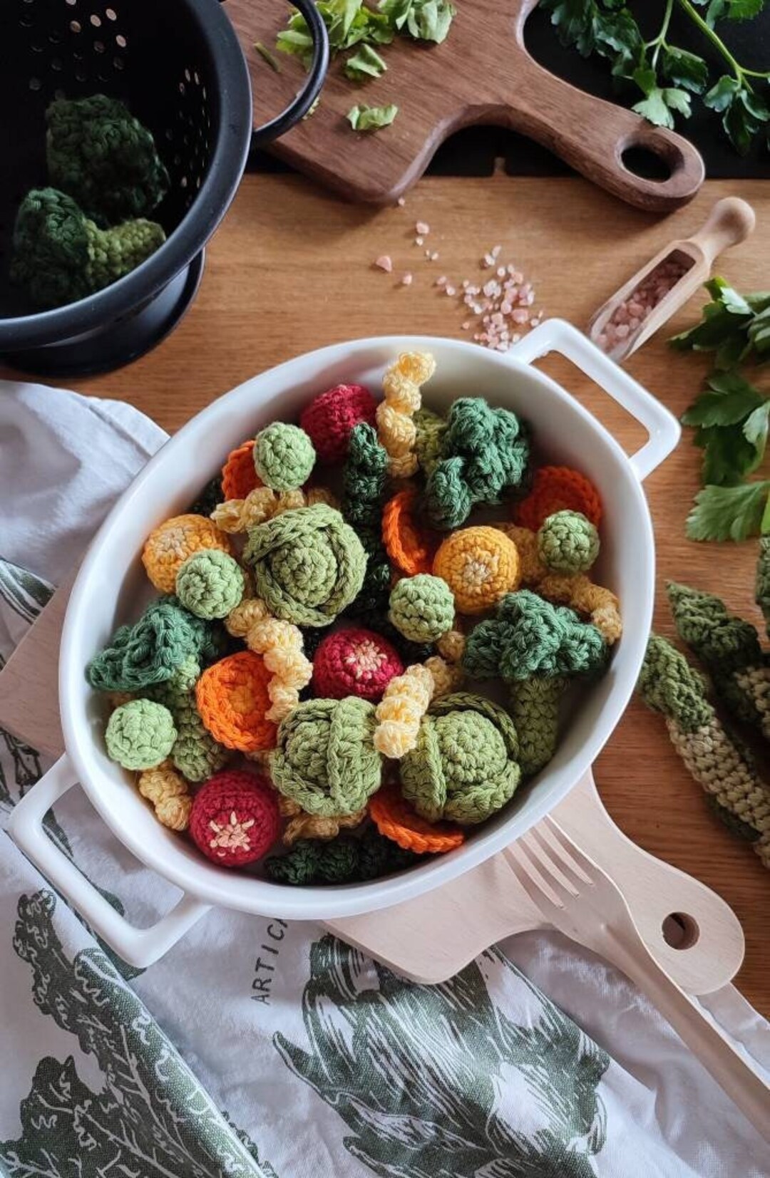 Pasta Casserole With Vegetables. Play Set Accessories for Children's ...