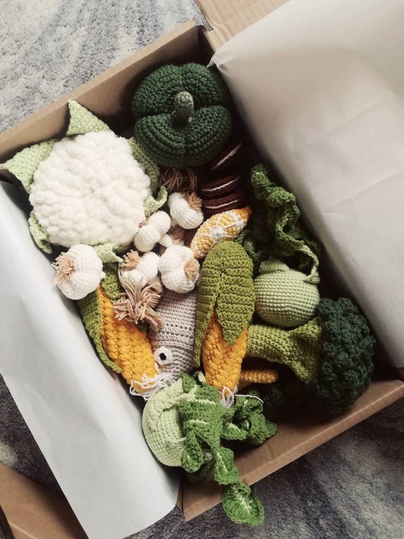 Crochet Broccoli for Play Kids Kitchen Play Vegetables - Etsy