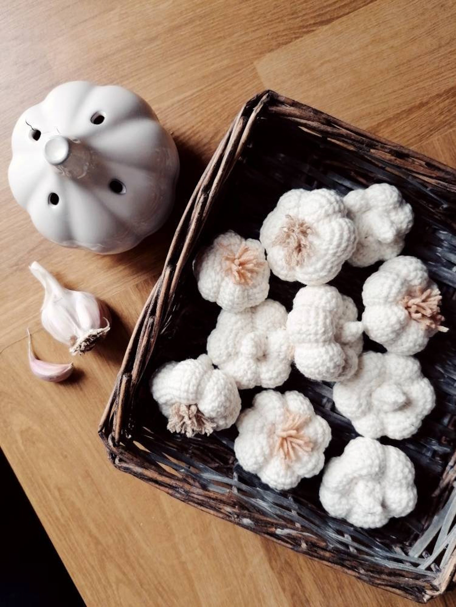 Crochet Garlic Crochet Food for Kids Decoration for Kitchen - Etsy Canada