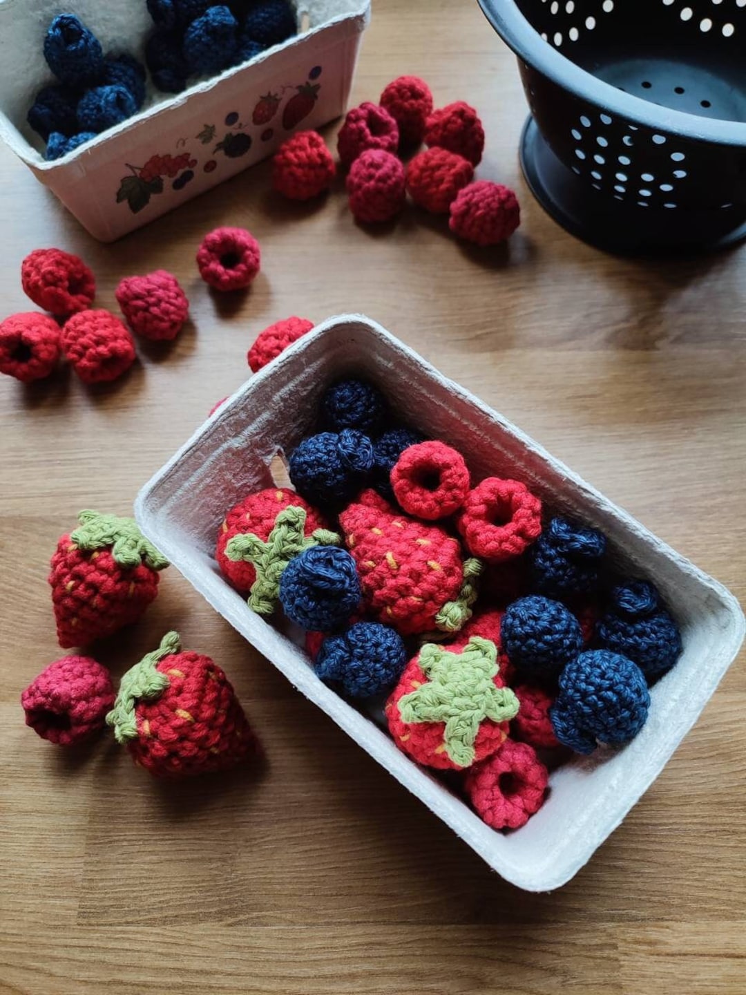 Set Fruit - Raspberries, Blueberries, Strawberries. Pretend Fake Food ...