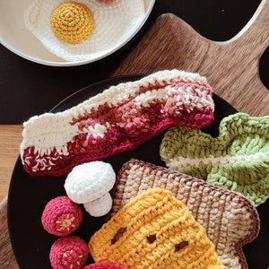 Crochet Bacon, Play English Breakfast, Pretend Play Food, Kids Kitchen ...