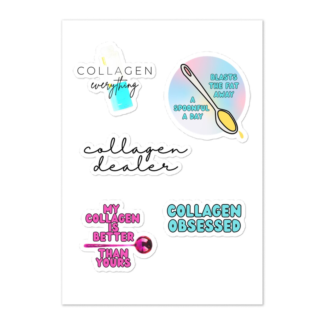 Collagen Obsessed Sticker Sheet - Etsy