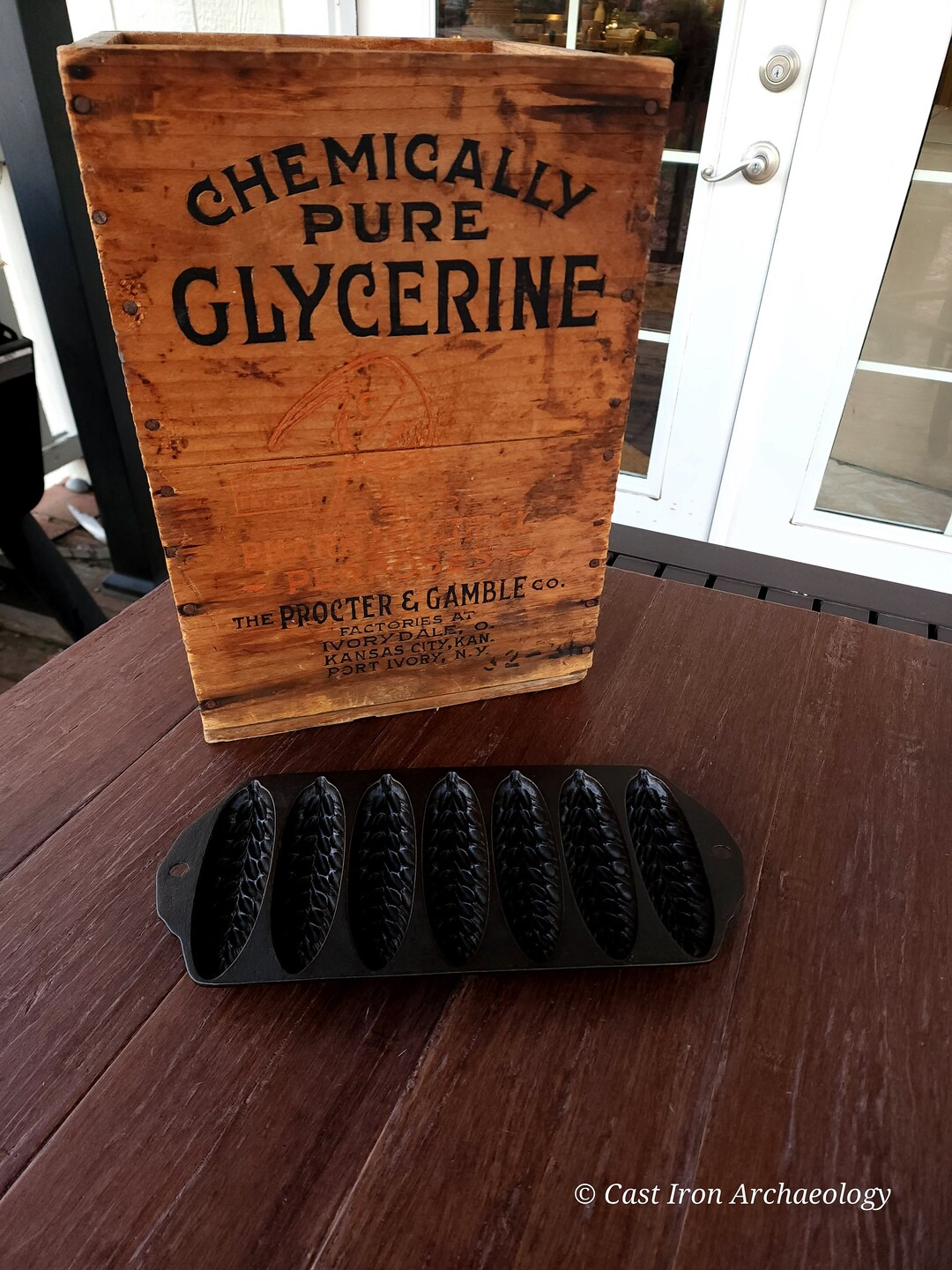 Wagner Cast Iron Wheat/corn Stick Pan b Restored - Etsy