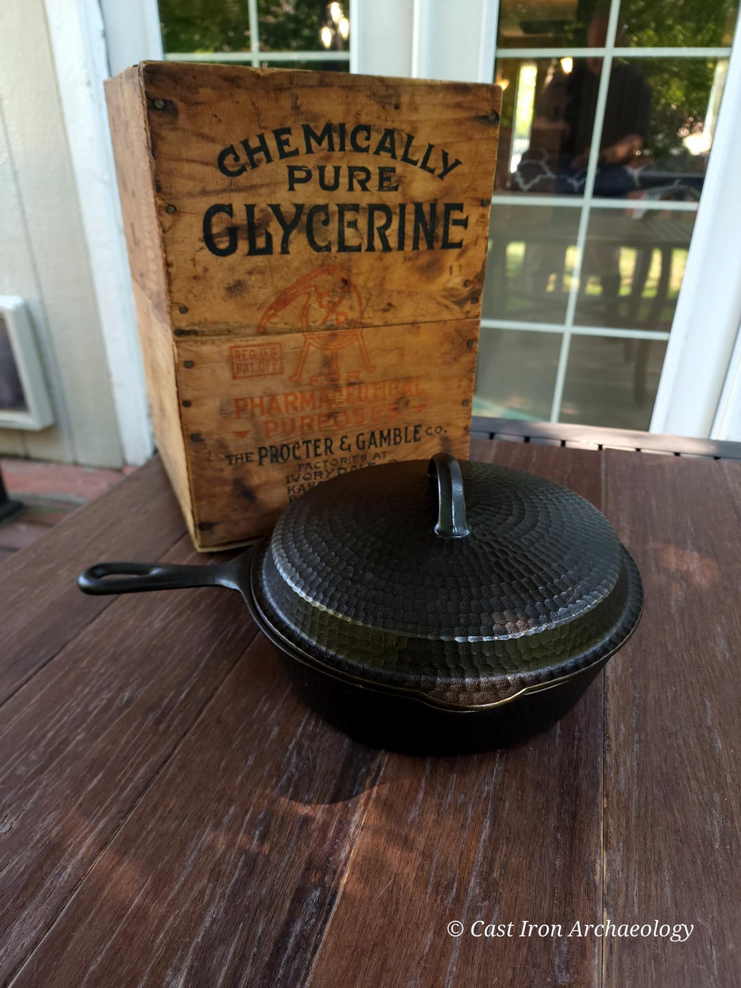 Vintage Hammered Cast Iron Chicken Fryer With Matching Lid Restored - Etsy