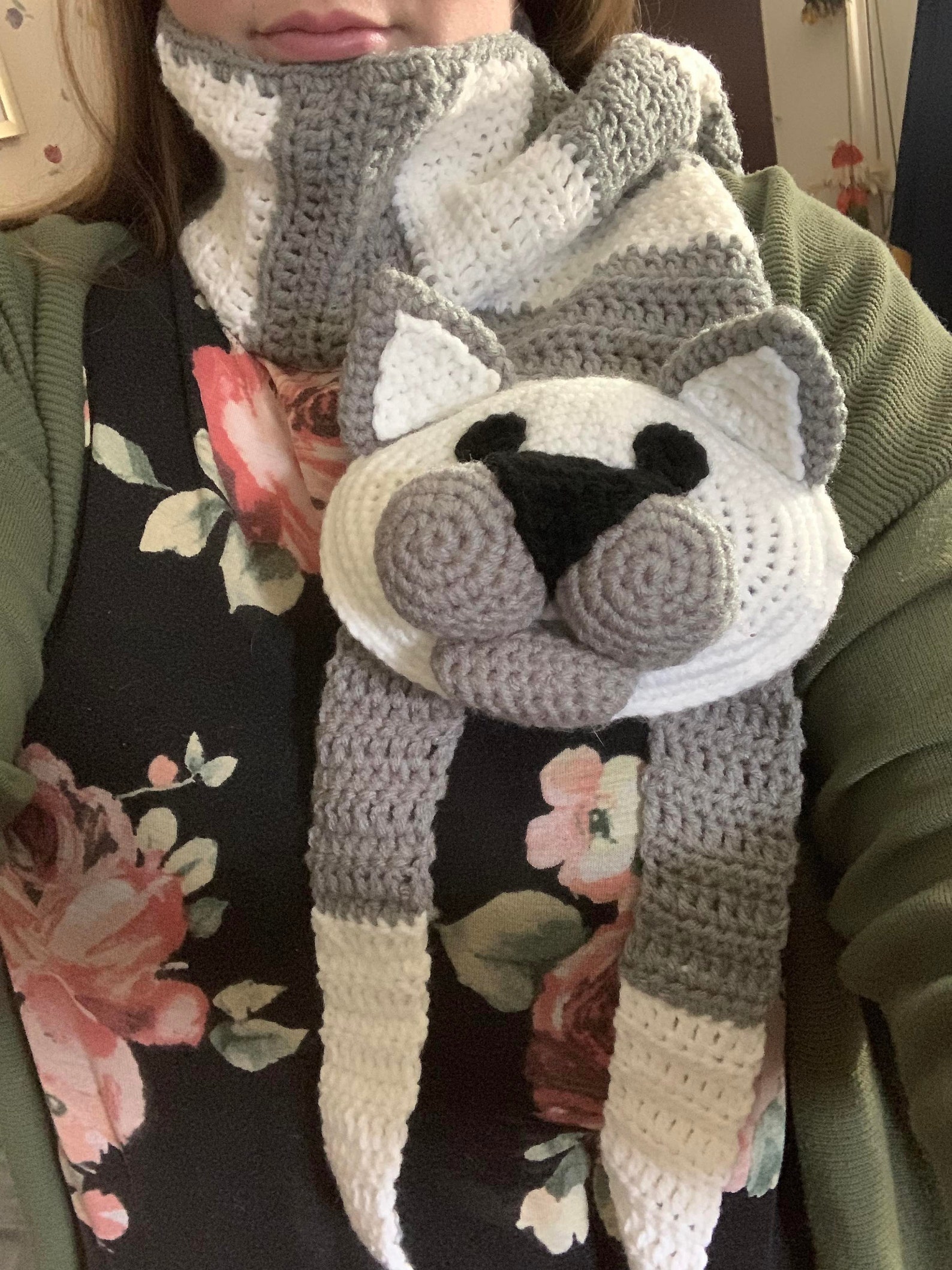 Written Crochet Pattern for Cat Scarf - Etsy