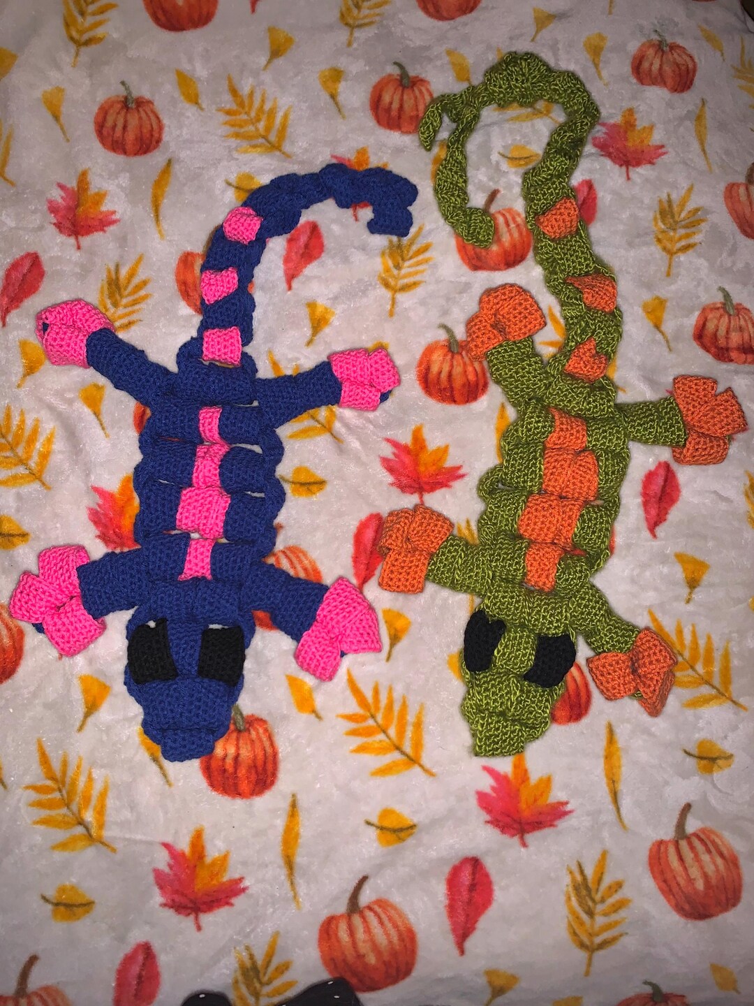 Crochet Pony Bead Lizards - Etsy