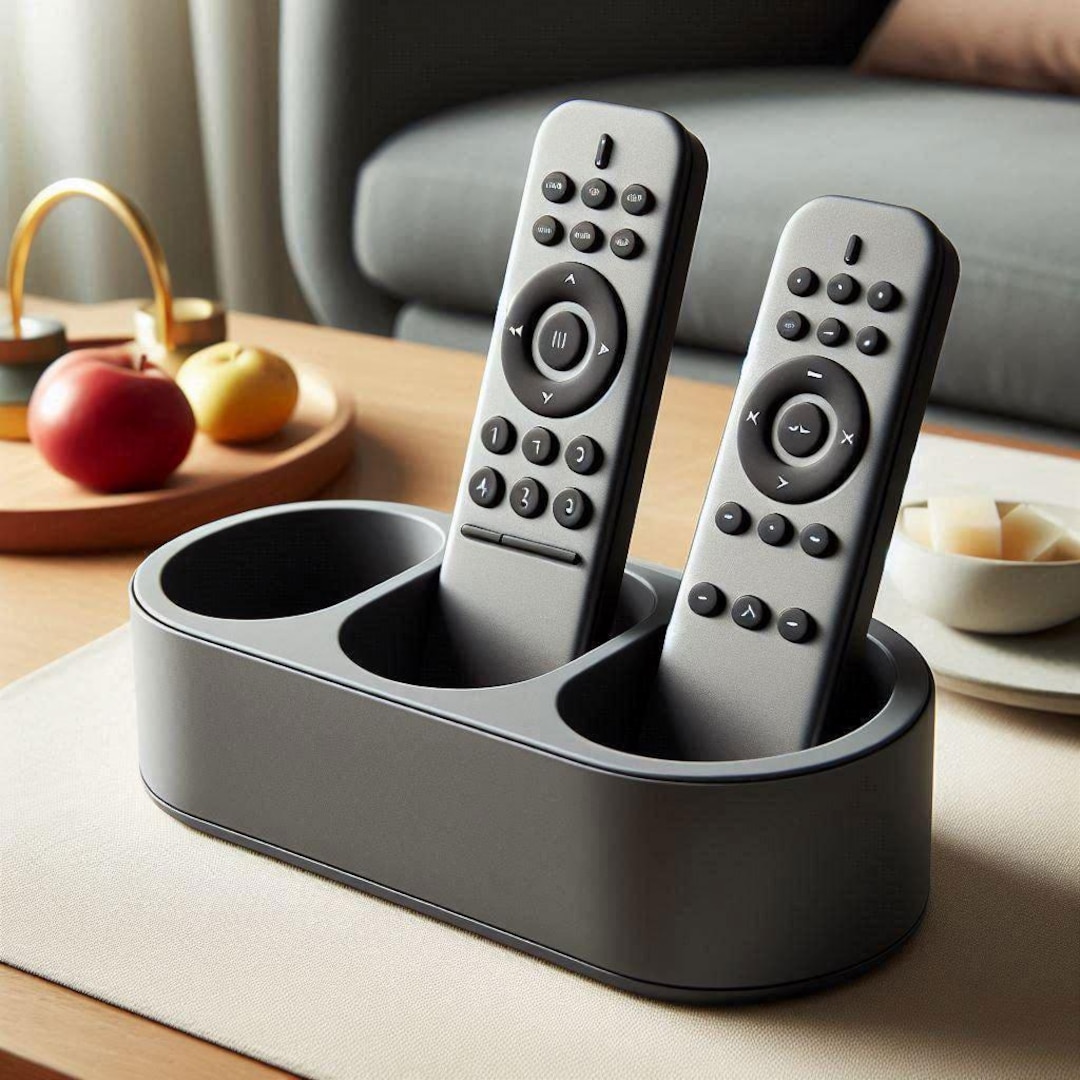 Handmade Minimalist Remote Control Holder & Tray | Eco-friendly PLA - Etsy