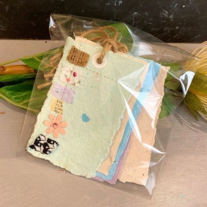 Gift Tags Pack of 5. Extra Large. Handmade Recycled Paper - Etsy