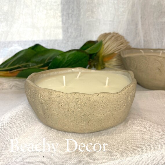 Container Candles Home Décor Hande made Soy candle in Handmade Ceramic ...