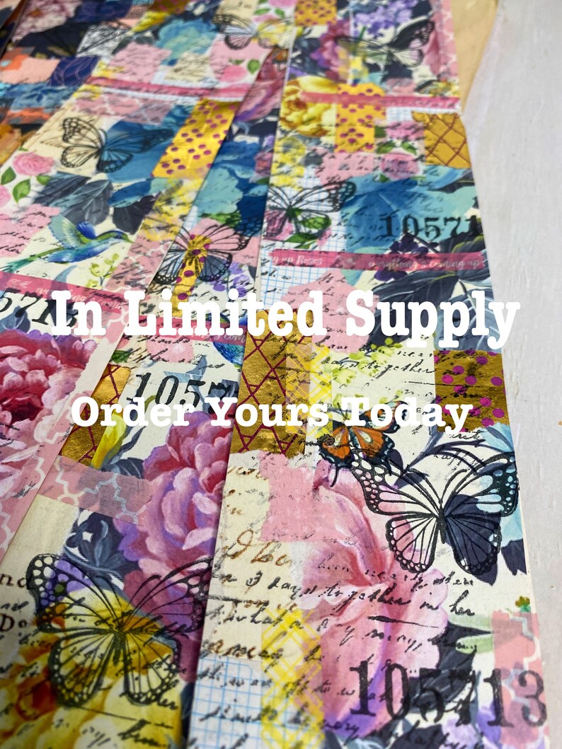 Page Borders. Vintage Paper Snippet Rolls Ephemera 30cm Strip Bundle of ...