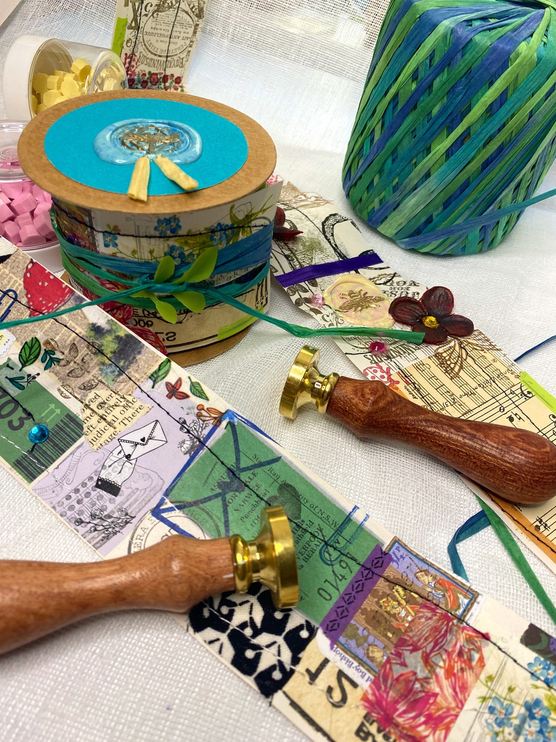 Vintage paper 1.4 metre snippet roll ephemera extra long strip | Etsy