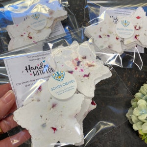 Plantable Seed Paper Gift Tag Stars, Party Favours, Recycled Handmade ...