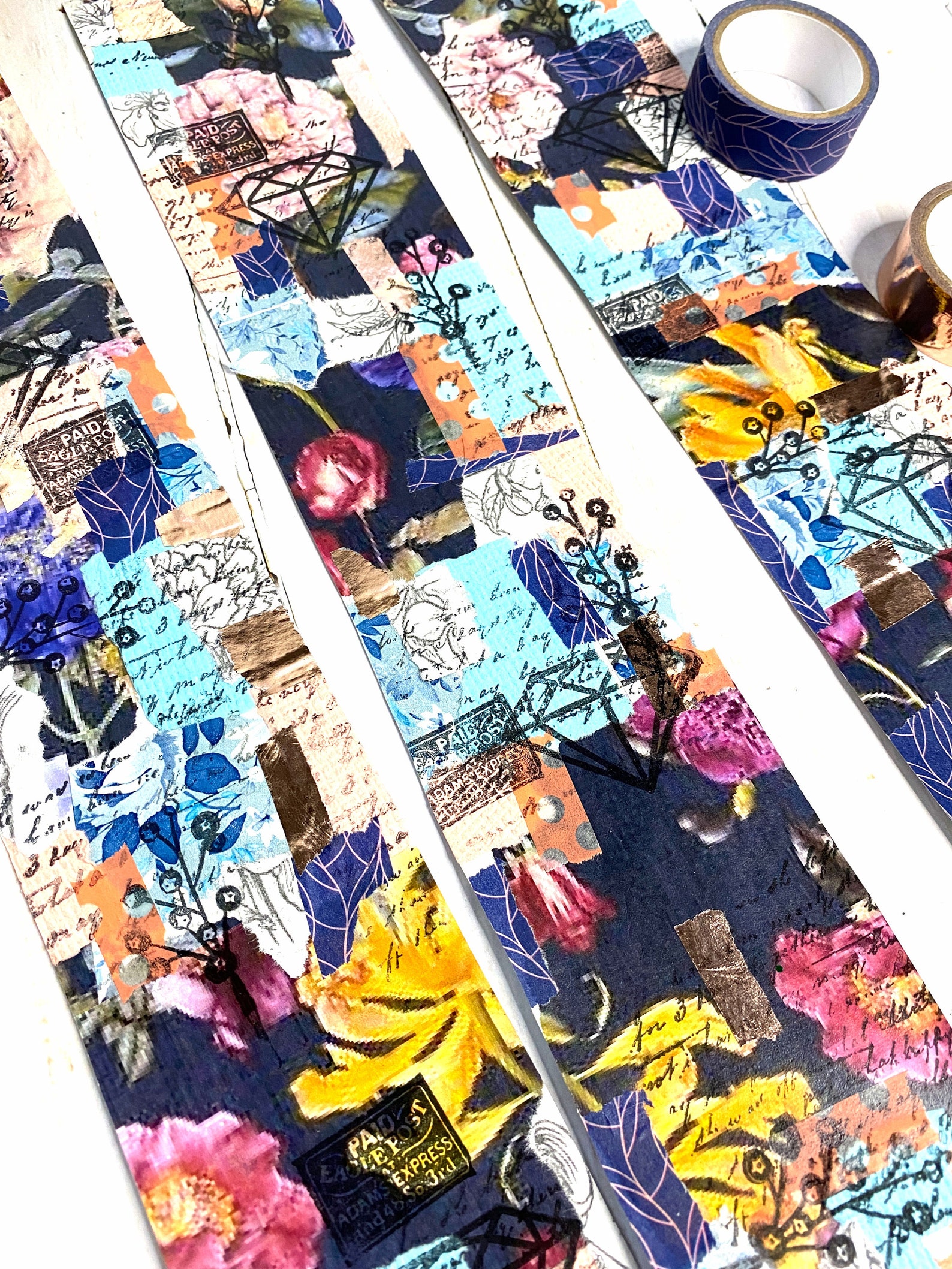 Page Borders. Vintage Paper Snippet Rolls Ephemera 30cm Strip Bundle of ...