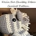Kevin the Chubby Zebra Crochet Pattern - Etsy