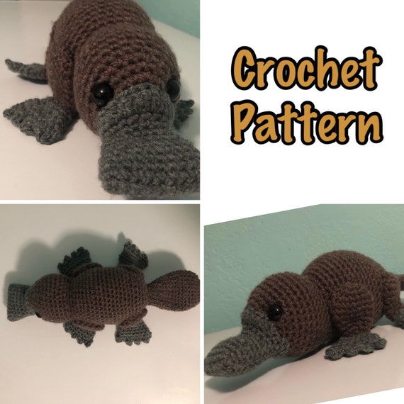 Spud the Platypus Crochet Pattern - Etsy