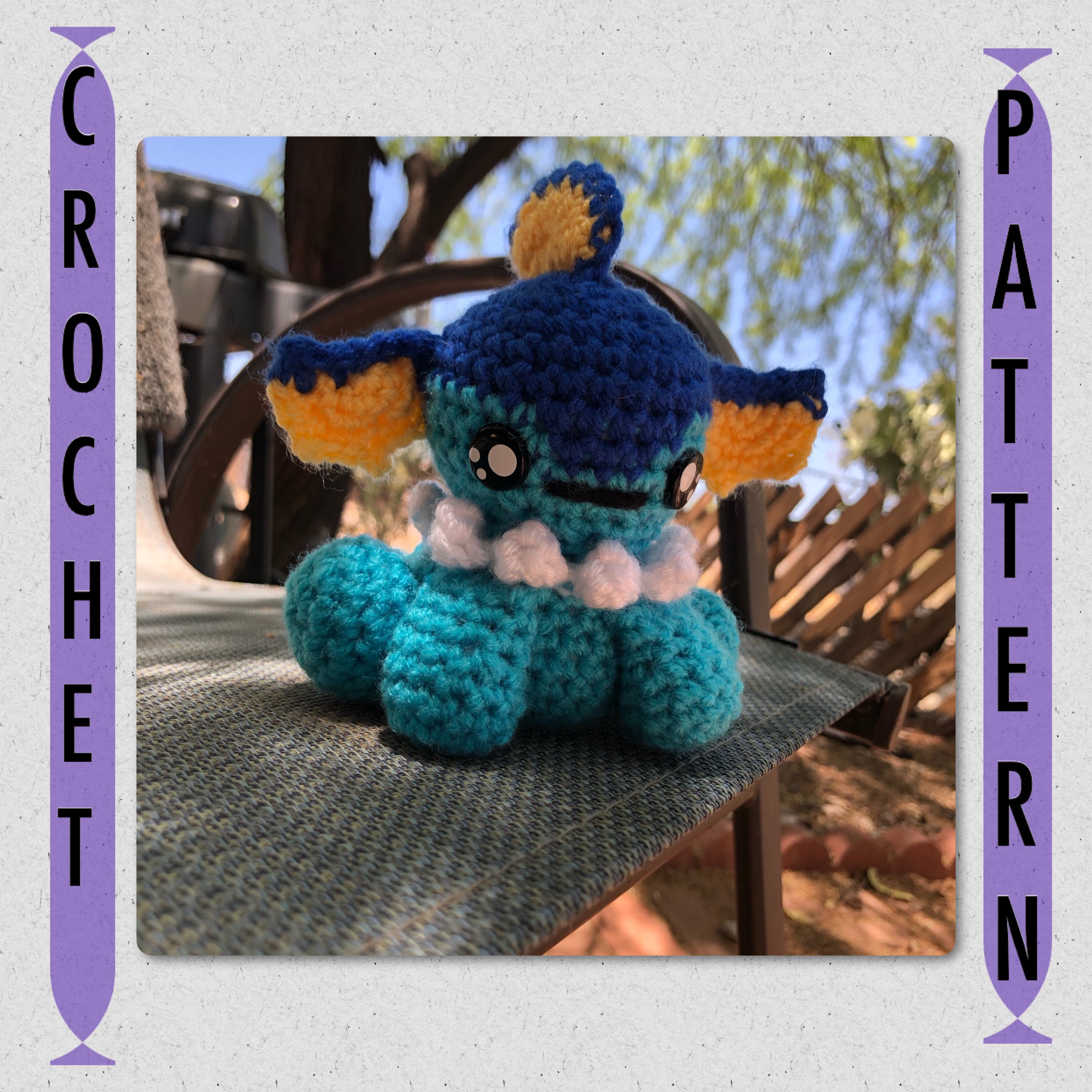 Vaporeon Plush Pattern
