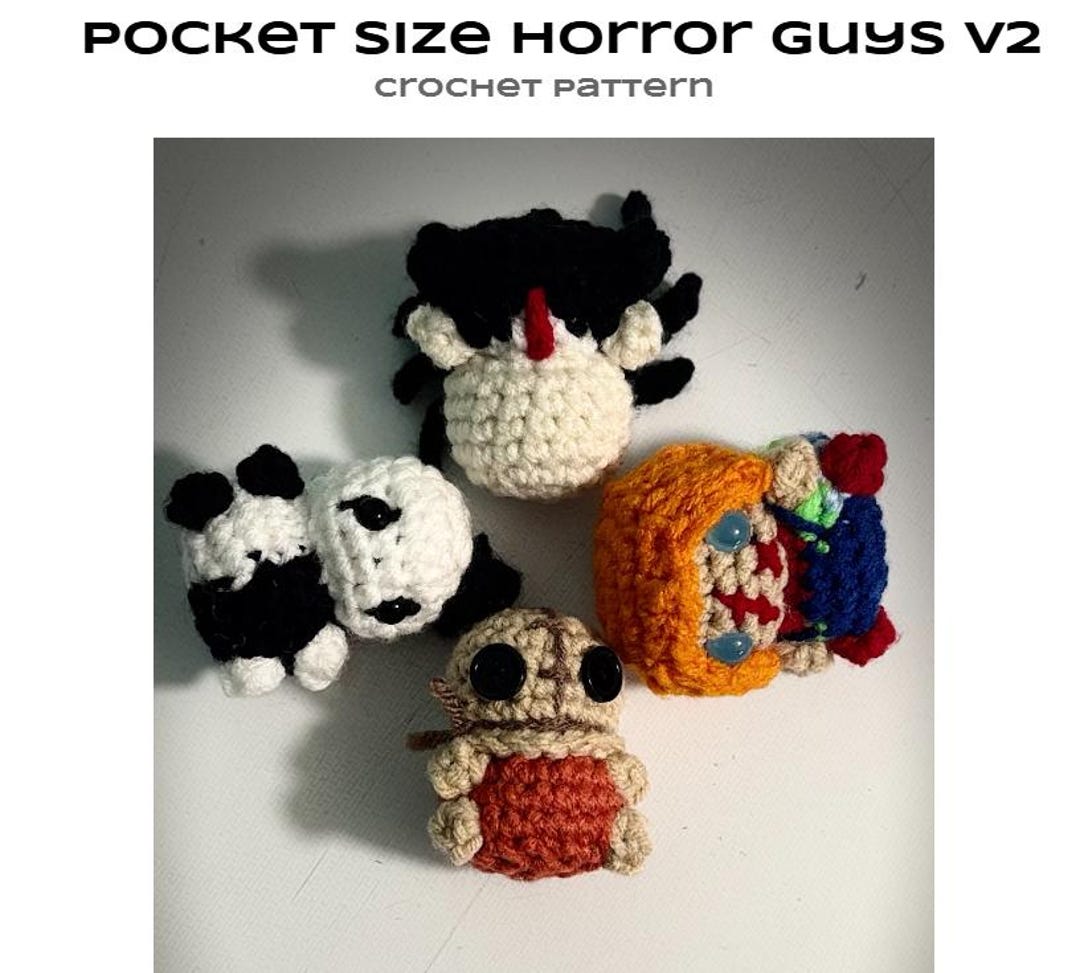 Pocket Sized Horror Guys V2 Crochet Pattern - Etsy