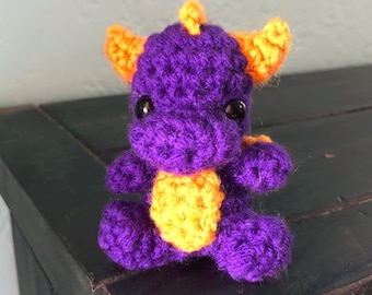 Amigurumi Crochet Spyro Pattern the Dragon Interior Toy EN/RU - Etsy