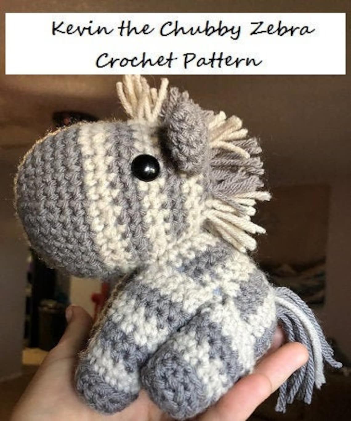 Kevin the Chubby Zebra Crochet Pattern - Etsy