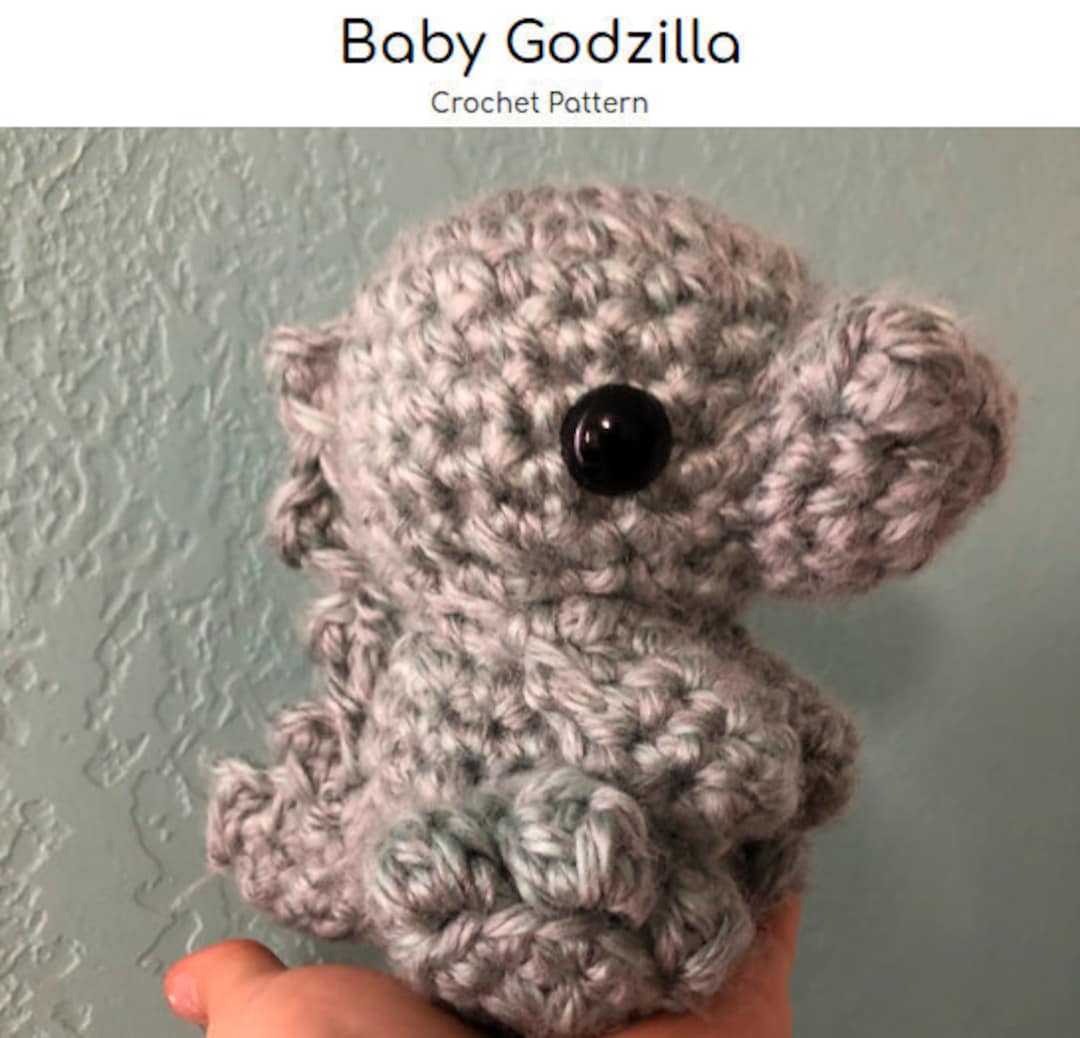 Amigurumi Baby Godzilla Crochet Pattern - Etsy