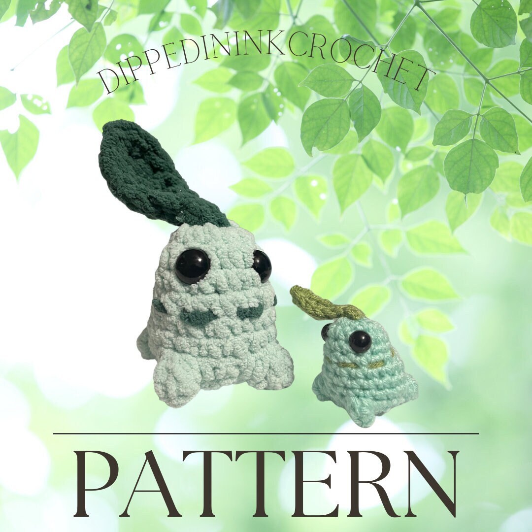 Low-sew Chikorita Crochet Pattern - Etsy
