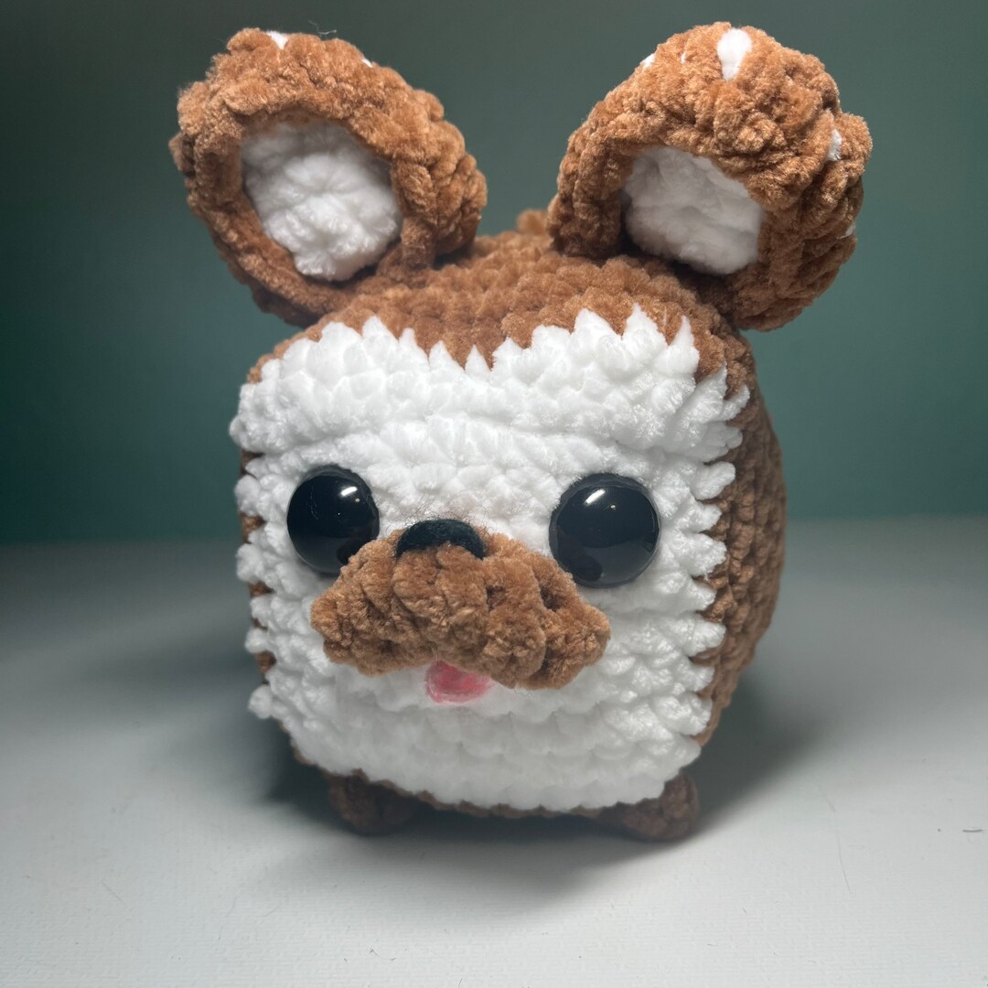 Frenchie Toast Puppy Amigurumi - Etsy