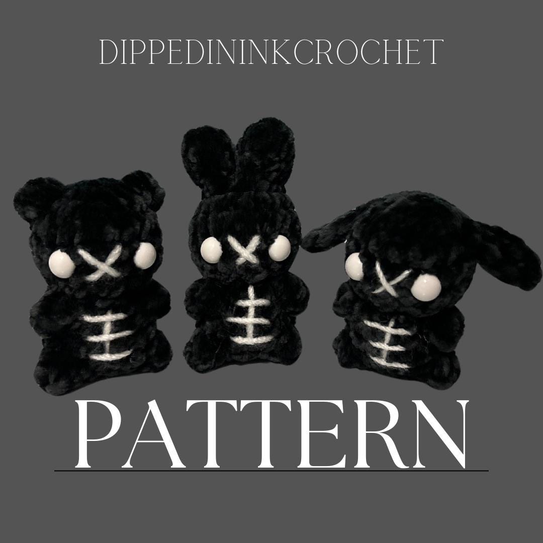 Skelly Animals Crochet Pattern - Etsy