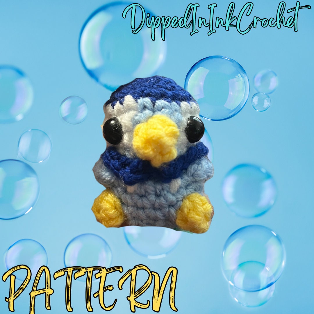 Low-sew Piplup Crochet Pattern - Etsy