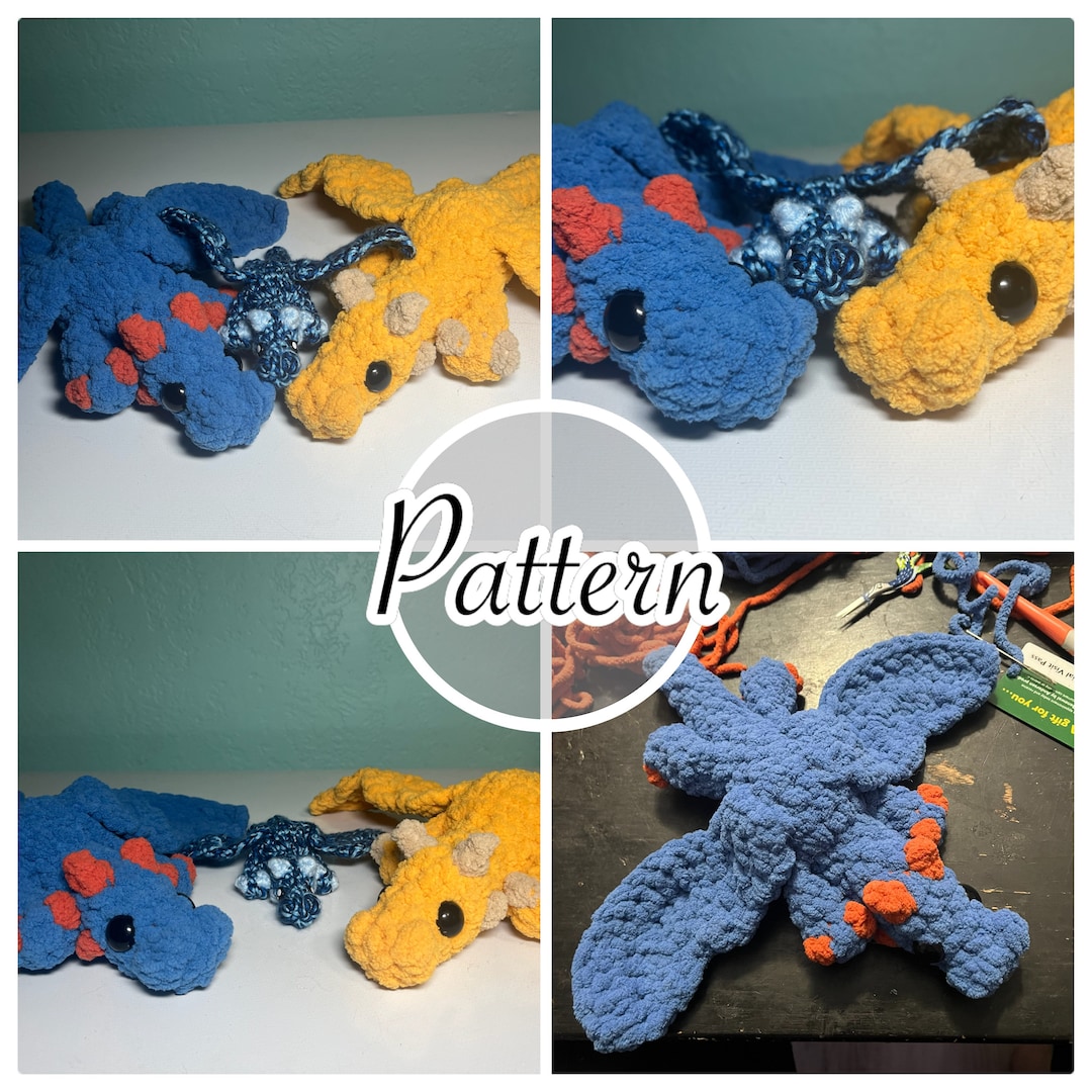 Flying Dragon Crochet Pattern - Etsy