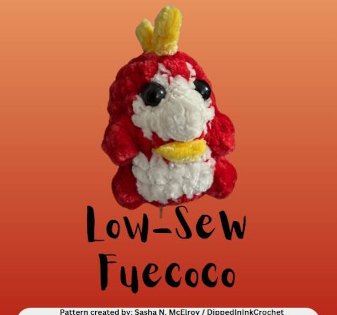 Fuecoco Crochet Pattern - Etsy