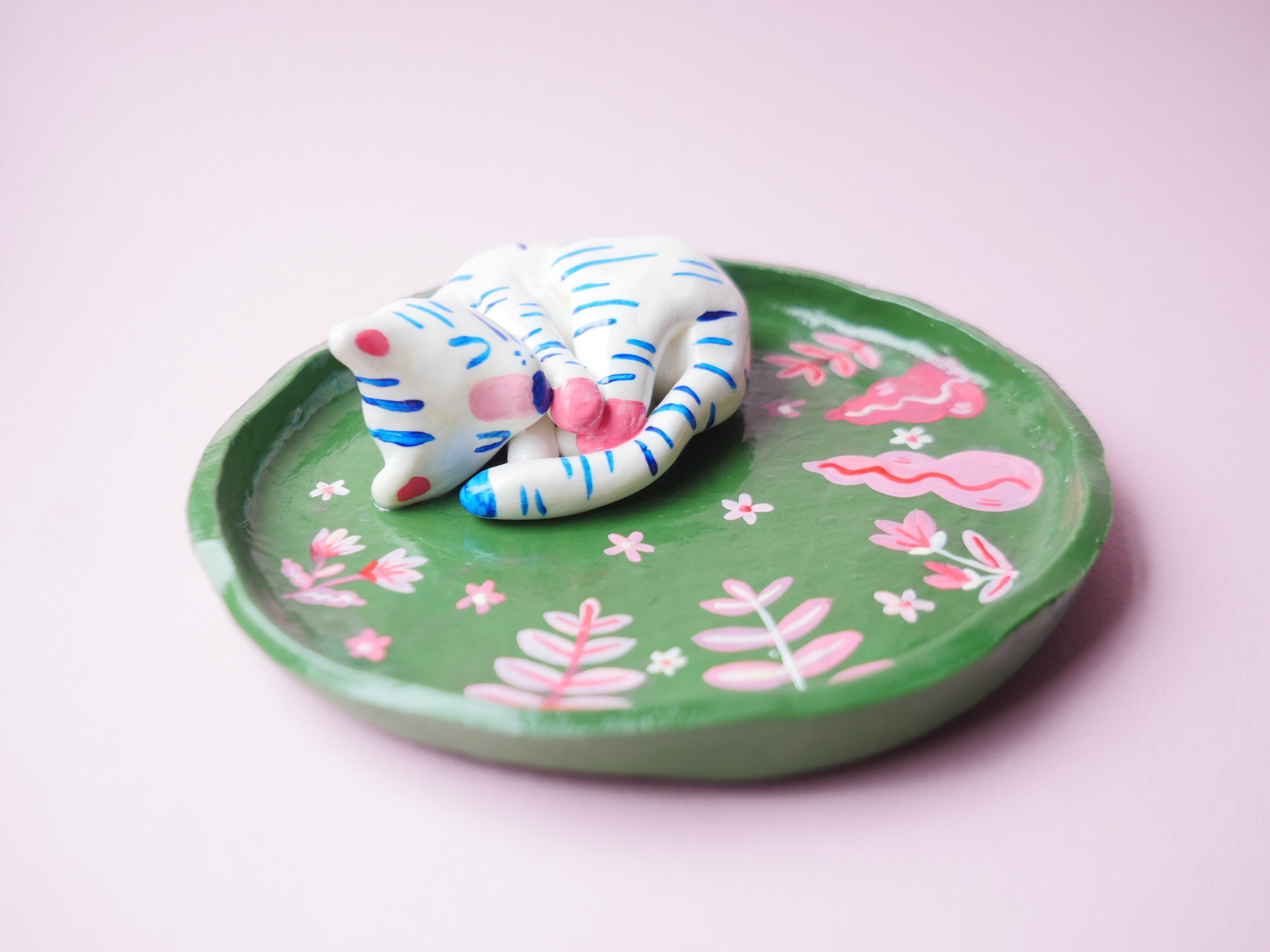 Made to Order Cute Tiger Animal Trinket Tray Cute Clay - Etsy