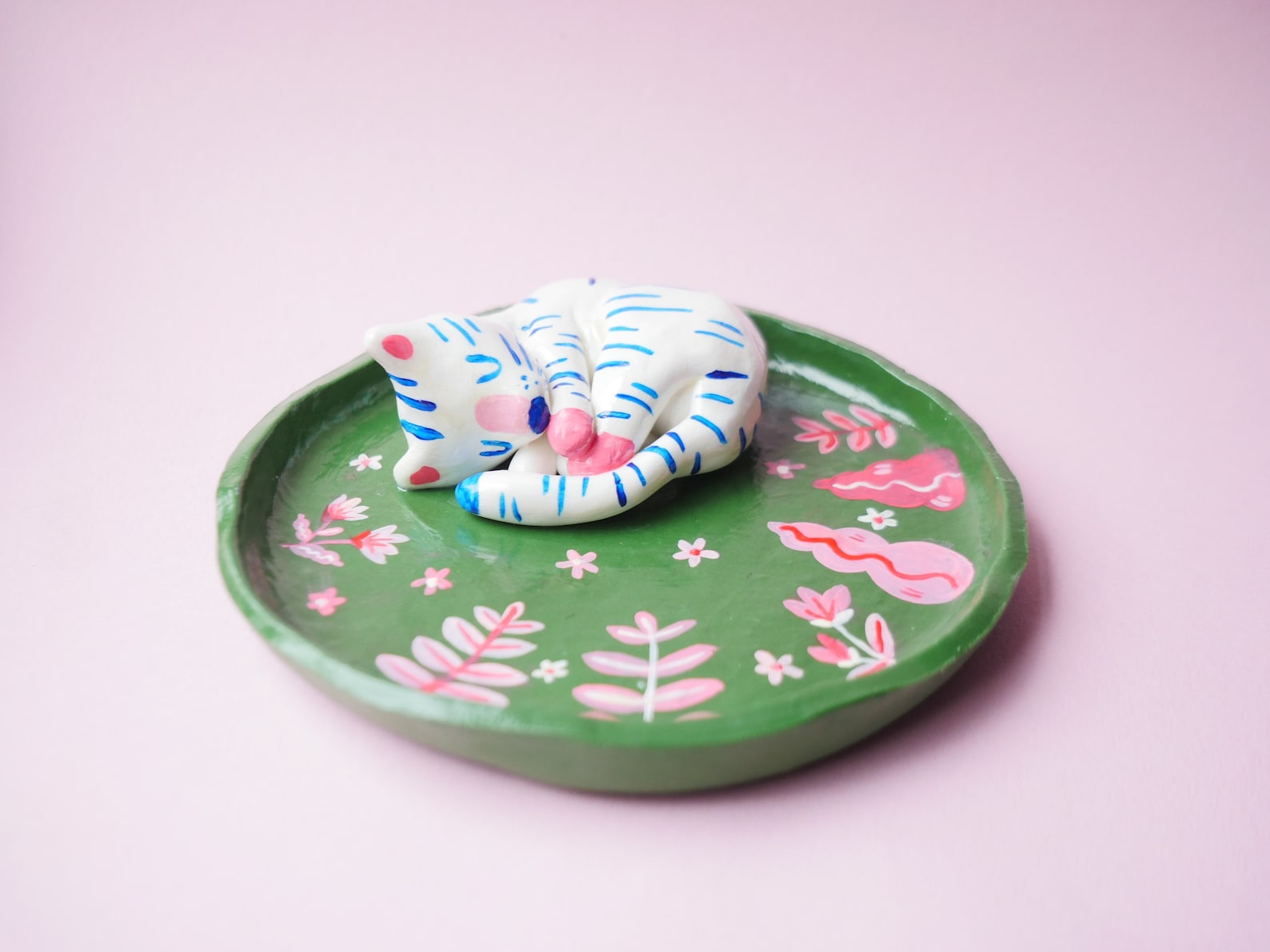 Made to Order Cute Tiger Animal Trinket Tray Cute Clay - Etsy