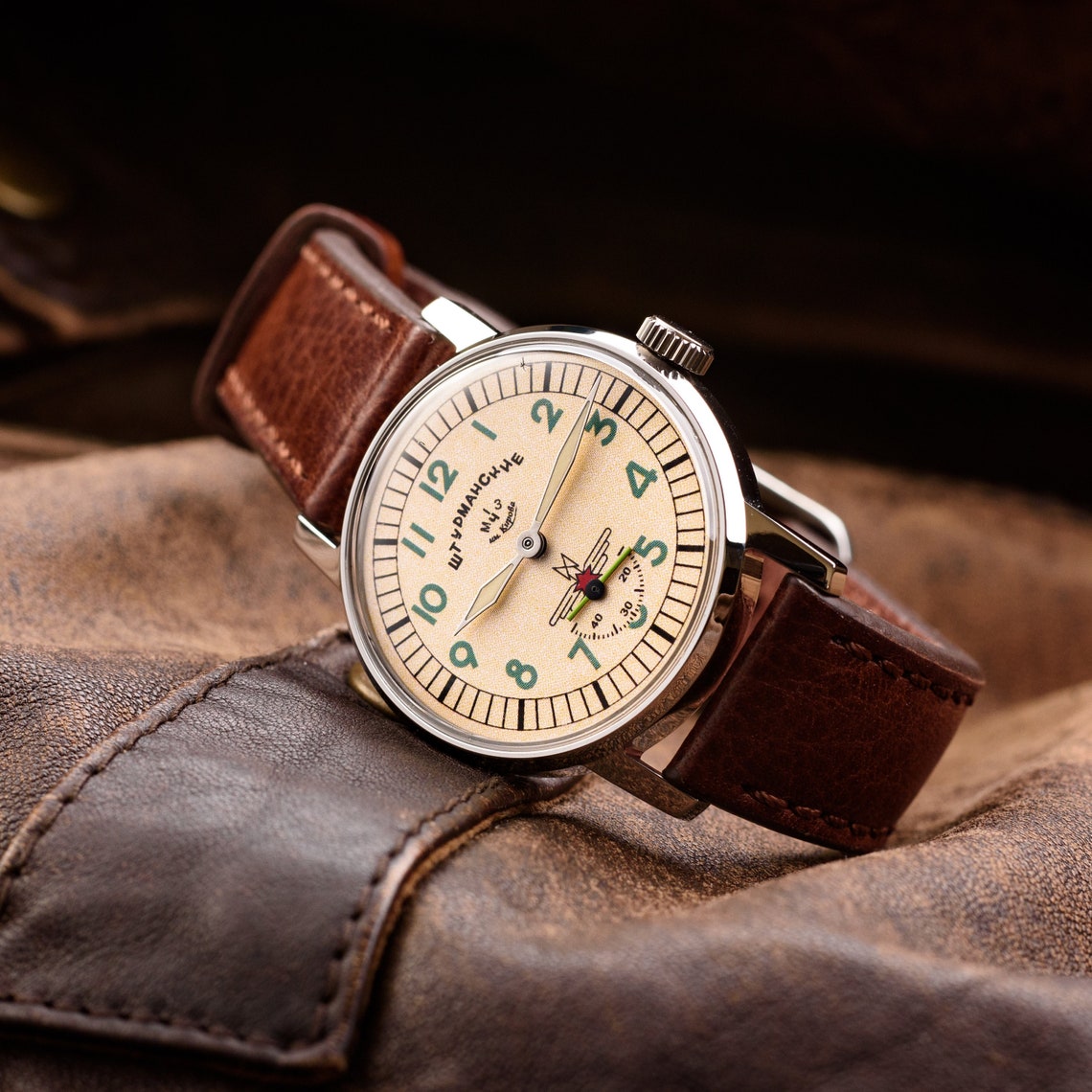 Shturmanskie Soviet Army Watch 1960s, 1-mchz USSR Mechanical Watch ...