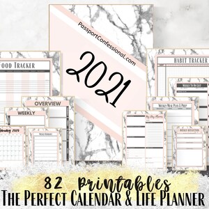 2021 Calendar, Life Planner, Bullet Journal, Habit Tracker, Goal ...
