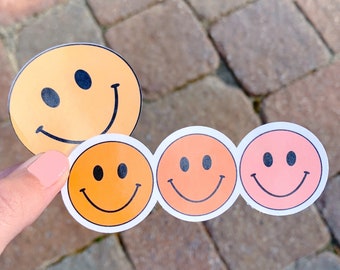 Vintage 90s Smiley Face Stickers / Cute Retro Yellow Smiley - Etsy