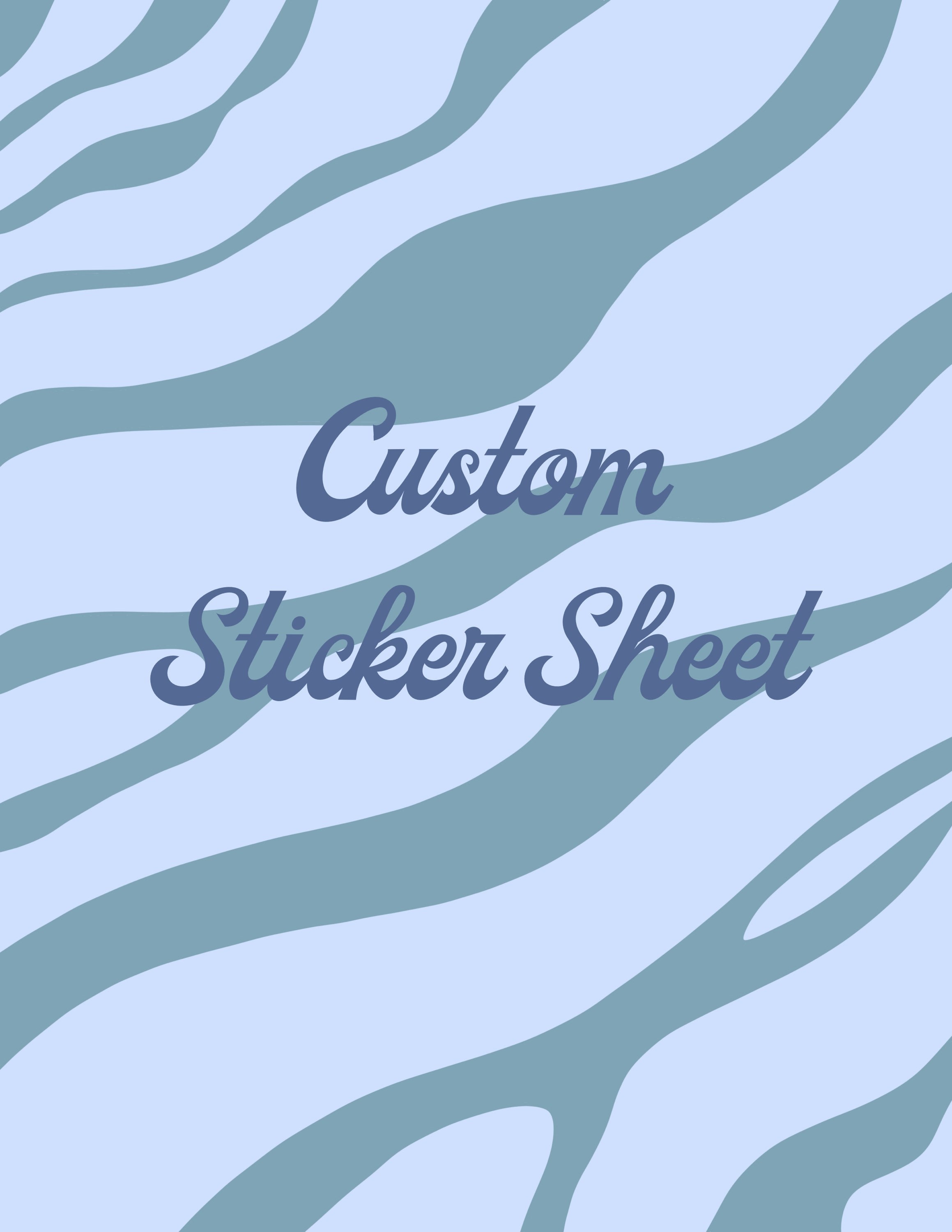 Custom Sticker Sheet! - Etsy