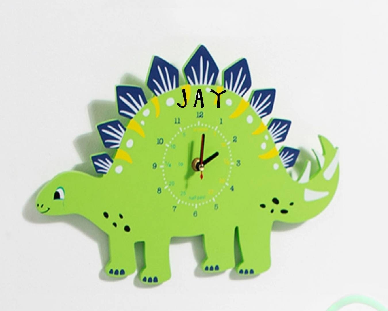 Dinosaur Clock Personalised Dinosaur Clock Dino Clock | Etsy