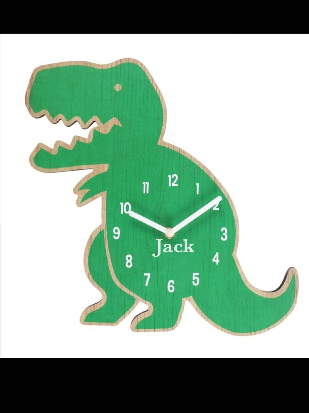 Personalised Dinosaur Clock, Dinosaur Clock, Dino Clock, Dinosaur Room ...