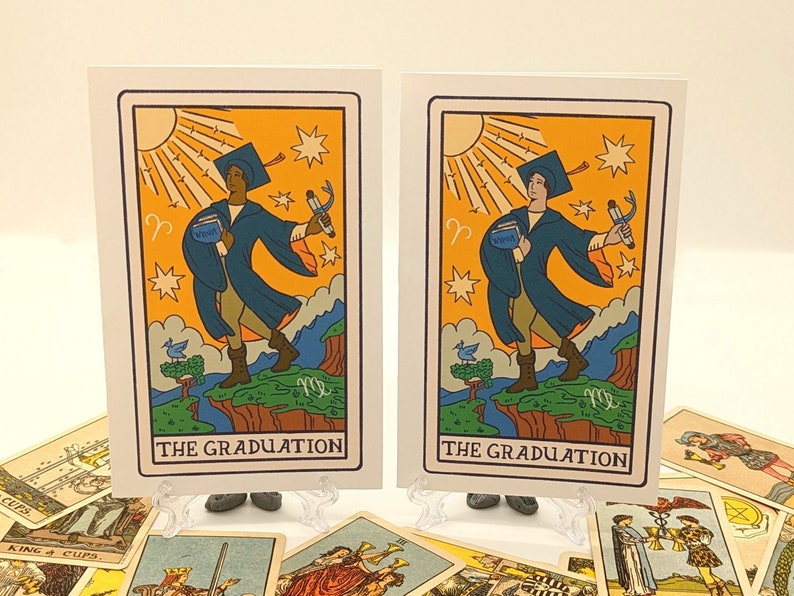 The Graduation - Graduation Tarot Card - Gender Neutral - Greeting Card ...