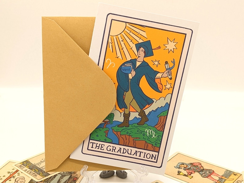 The Graduation - Graduation Tarot Card - Gender Neutral - Greeting Card ...