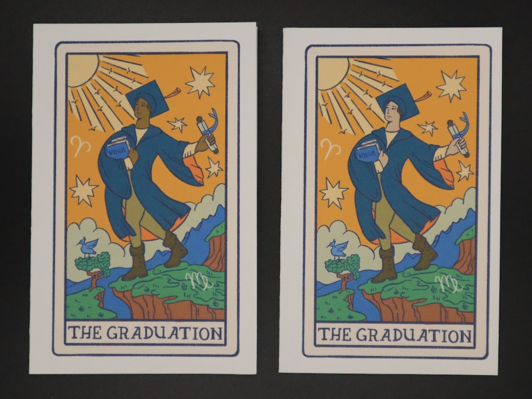 The Graduation - Graduation Tarot Card - Gender Neutral - Greeting Card ...