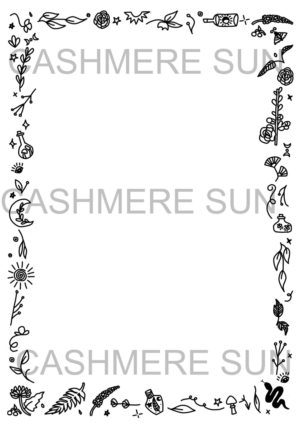 Magical Little Letter Set - Whimsical Digital Letter Stationery ...