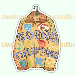 Going Thrifting Sticker - Thrift - Eco Friendly Clothing - Save the ...