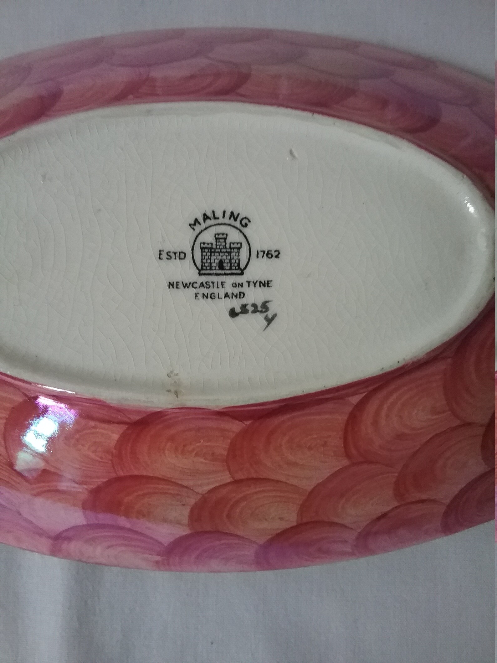Vintage Maling Pattern Dish Maling Springtime Waved Bowl - Etsy.de
