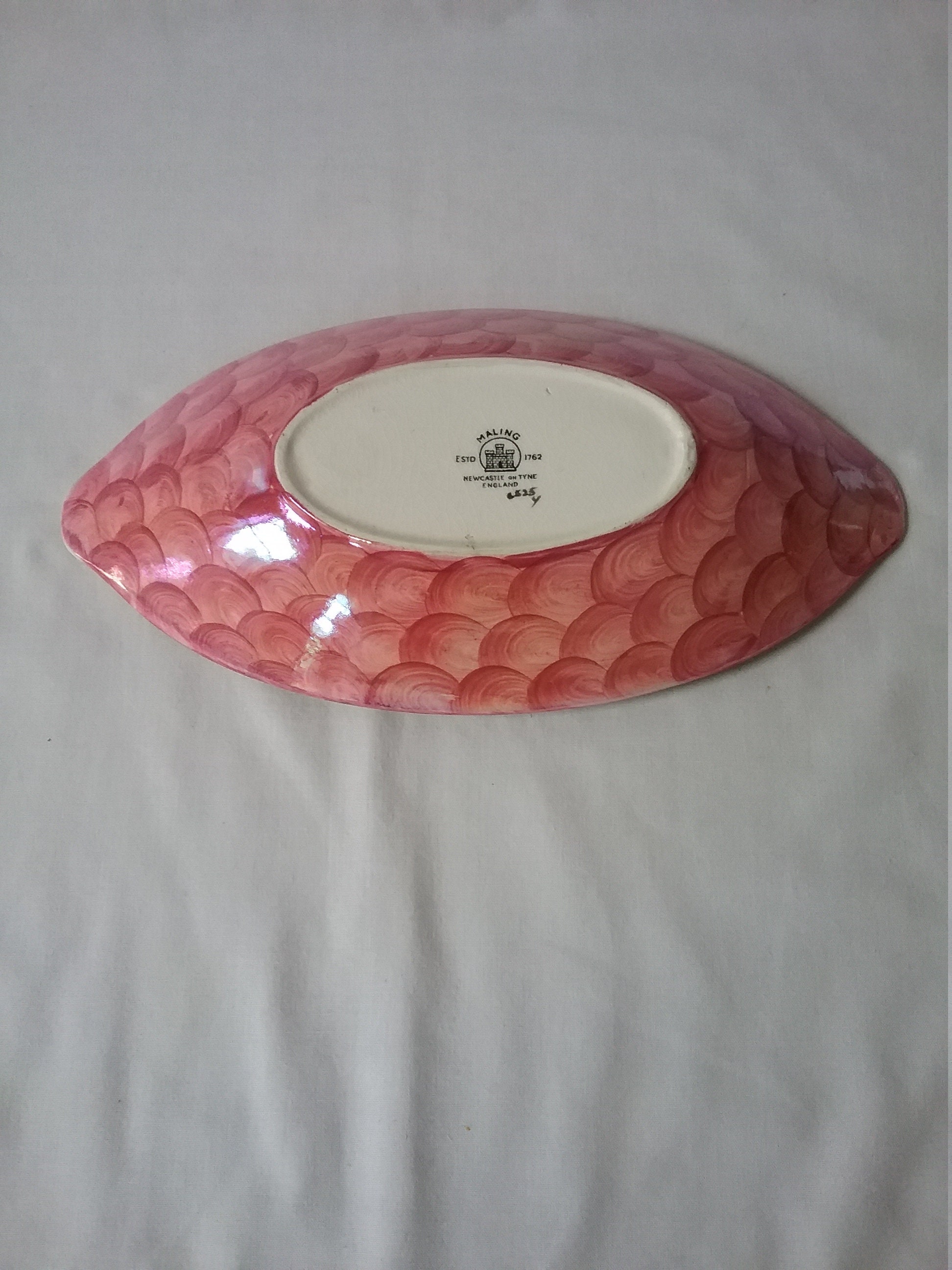 Vintage Maling Pattern Dish Maling Springtime Waved Bowl | Etsy