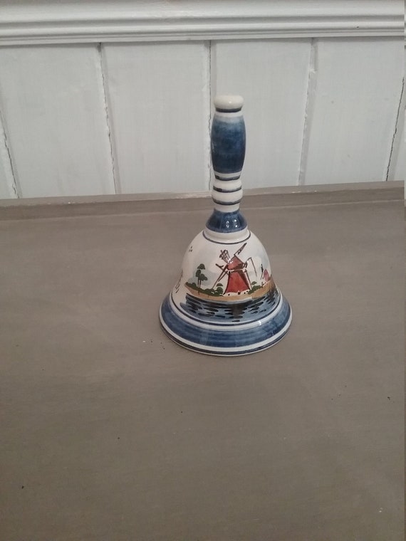 Delft Bell Vintage Delft Bell Hand Bell Decorative Delft | Etsy