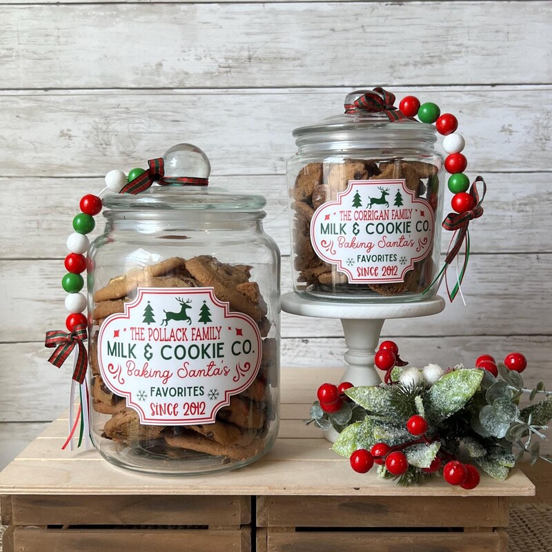 Christmas Cookie Jar - Etsy
