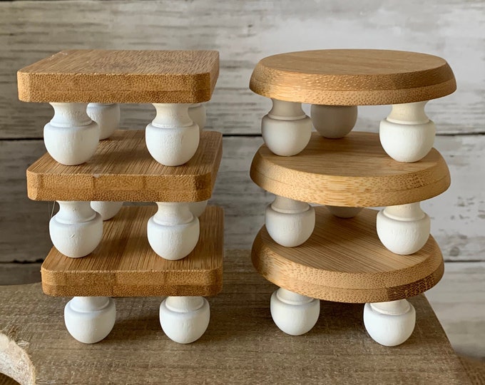 Mini Riser for Tiered Tray, Tiered Tray Decor, Mini Wooden Riser ...