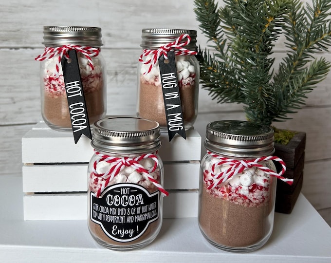 Christmas Hot Chocolate Gift , Mini Hot Cocoa Gift, Teacher Gift ...